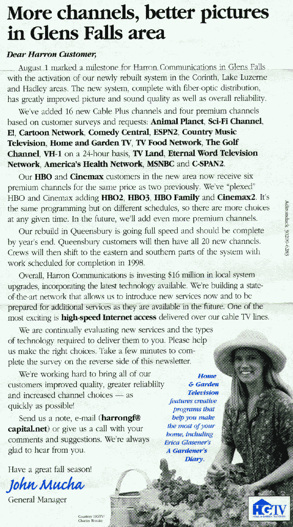 The Unofficial Harron Communications of Glens Falls / Queensbury Page